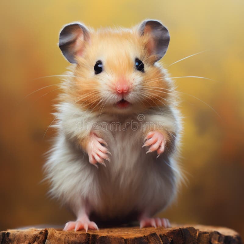 Illustration of a Hamster Close Up Stock Illustration - Illustration of ...
