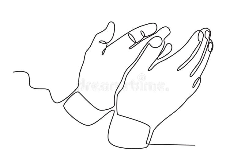 Illustration of a Hand Clapping Stock Vector - Illustration of ...
