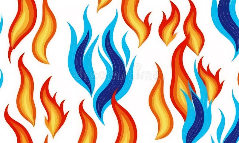 Fire Drawing Pattern Illustration, Gradient Abstract Texture. Stock ...