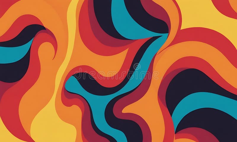 Fire Drawing Pattern Illustration, Gradient Abstract Texture. Stock ...