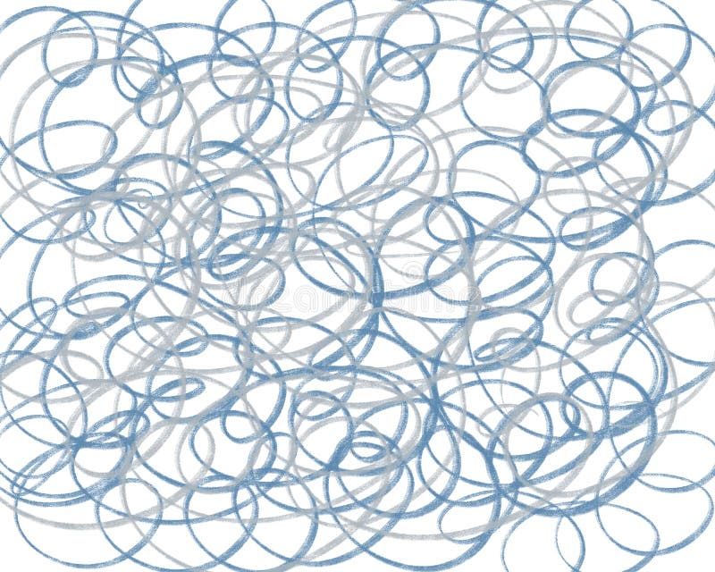 Illustration of Hand Drawn Lines on White Background Stock Image ...