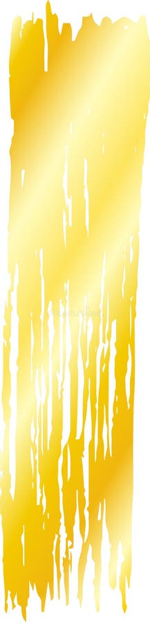 Illustration of Hand-drawn Long Gold Thick Brush Vertical Line Stock ...