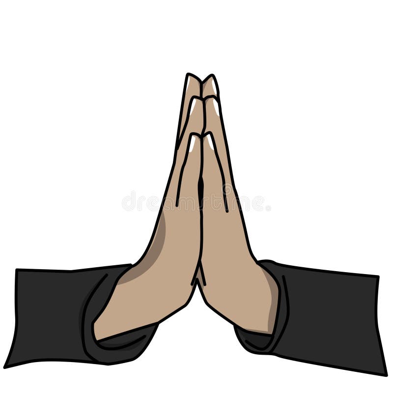 Illustration of Hand Gestures As a Gesture of Apology and Asking for ...