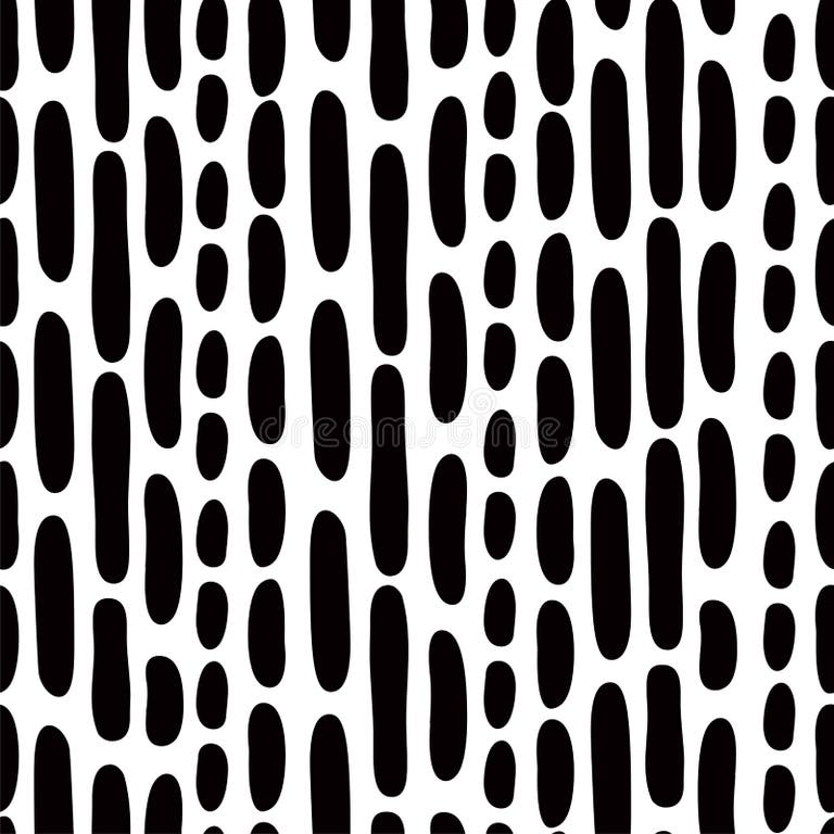 Hand Painted Line Pattern Variation Stock Illustration - Illustration ...