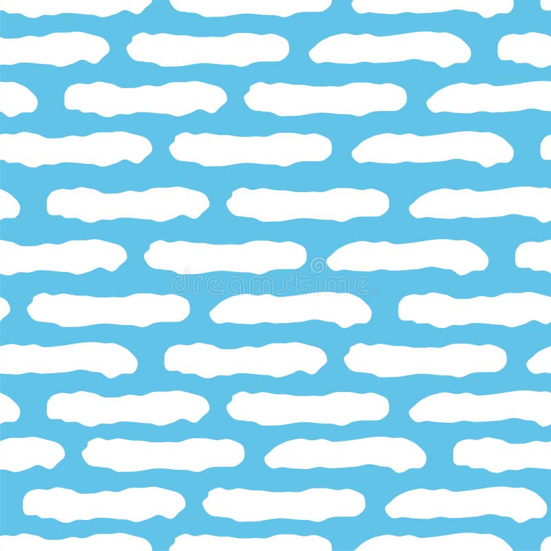 White Hand Painted Line Pattern Variation Stock Vector - Illustration ...