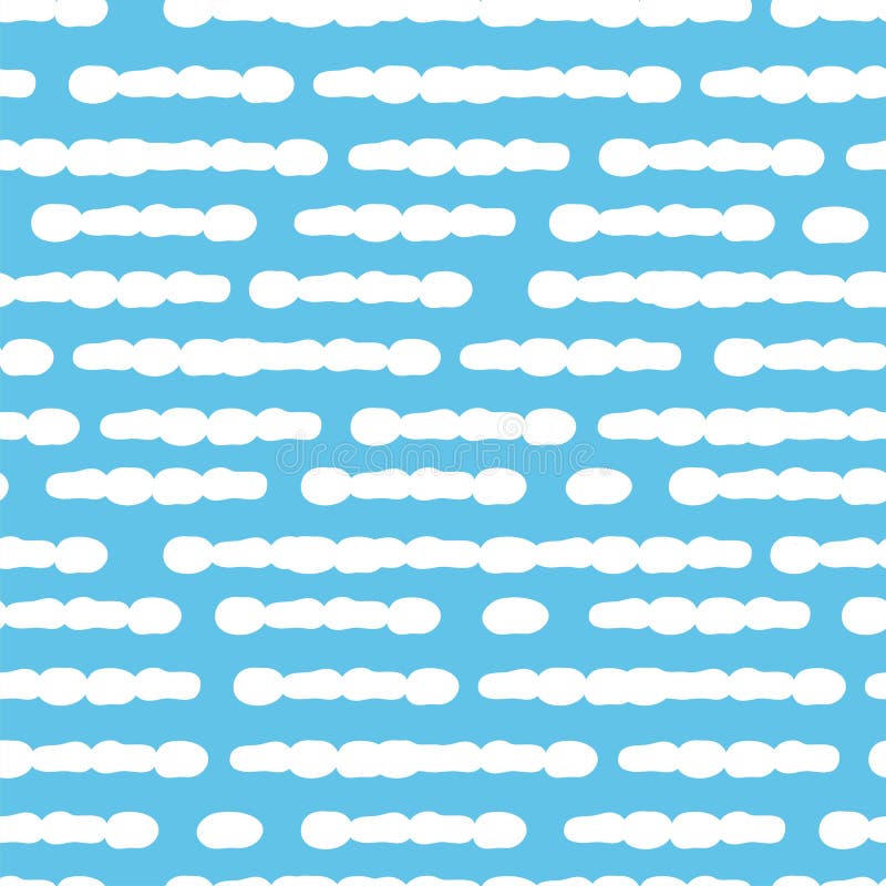 White Hand Painted Line Pattern Variation Stock Illustration ...