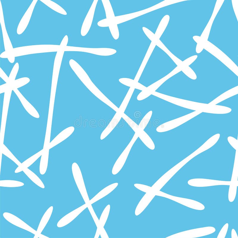 White Hand Painted Line Pattern Variation Stock Illustration ...