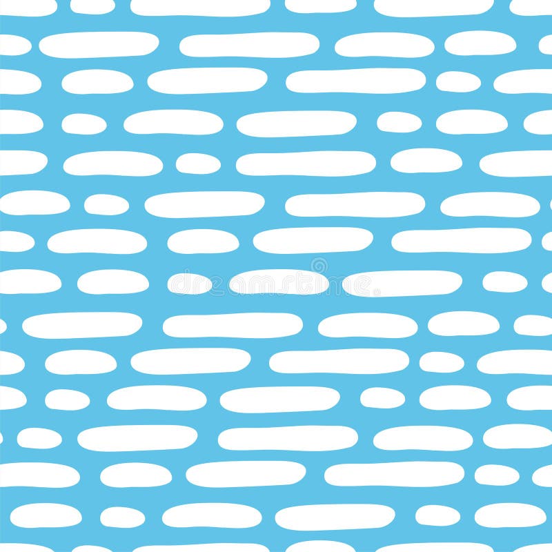 White Hand Painted Line Pattern Variation Stock Illustration ...