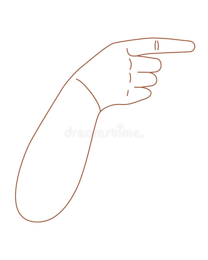 Illustration of Hand Pointing To the Left Icon Stock Illustration ...