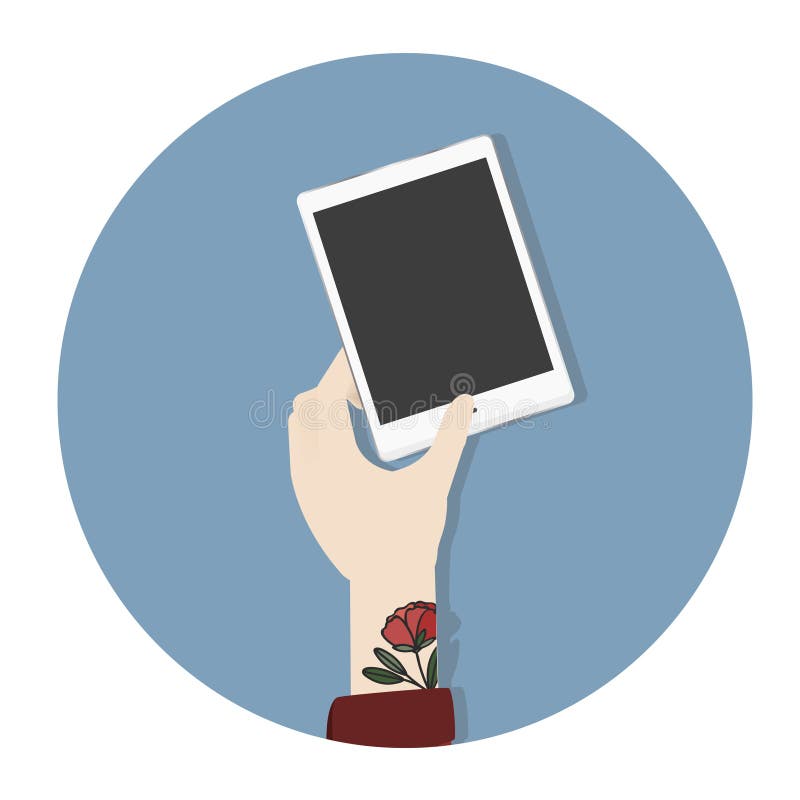 Hand tablet Communication stock vector. Illustration of business - 22835422