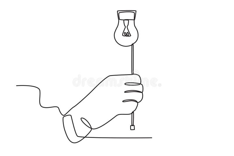 Illustration of a Hand Turning Off the Lights Stock Vector ...