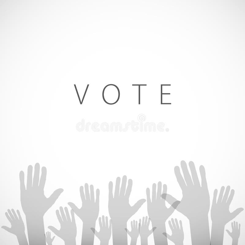 Illustration of Hand with Voting Sign of Vector Stock Vector ...