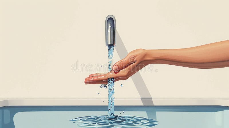 Illustration of Hands Applying Hand Sanitizer. World Hand Hygiene Day ...