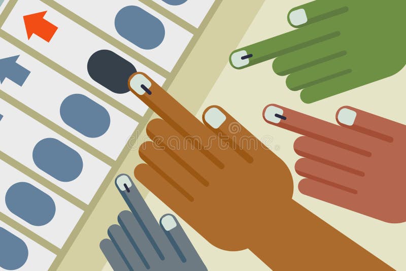 Electronic Voting Machine India Vector Stock Illustrations – 57 ...