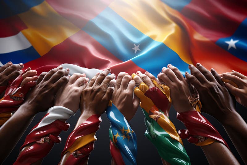 Illustration of Hands Forming a Bridge with Stock Illustration ...