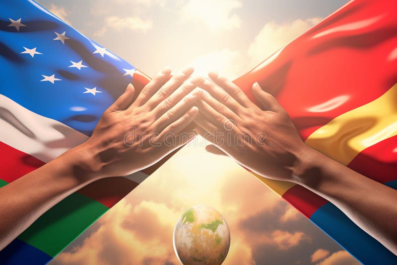 Illustration of Hands Forming a Bridge with Stock Illustration ...