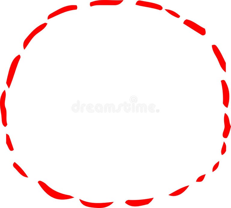 Handwritten Red Circle Variations Stock Vector - Illustration of icon ...