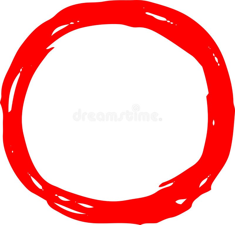 Handwritten Red Circle Variations Stock Vector - Illustration of answer ...