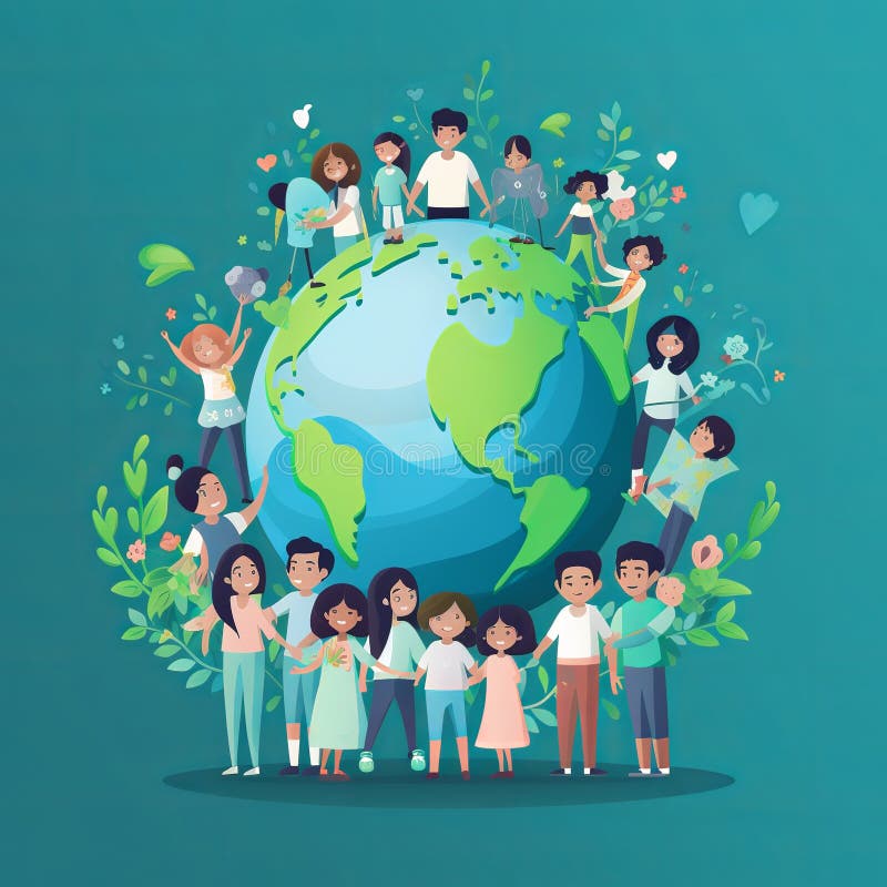 Illustration of Happy Global Family Day Celebration Vector Template ...