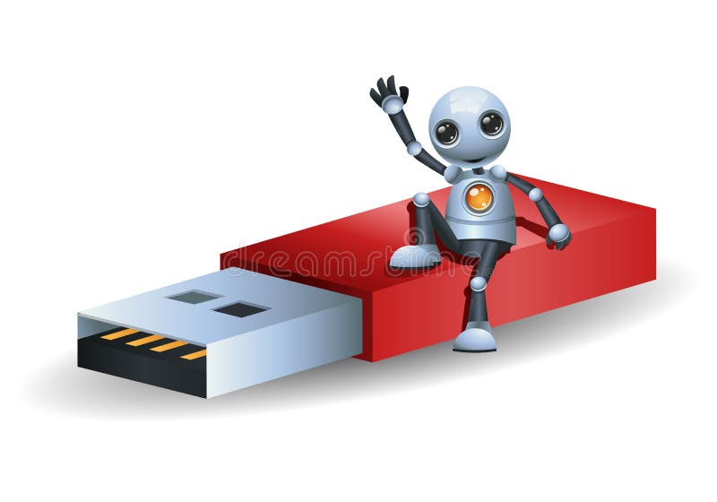 Illustration of a Happy Little Robot Pointing Finger Stock Vector ... Illustration of a Happy Little Robot Pointing Finger Stock Vector ...