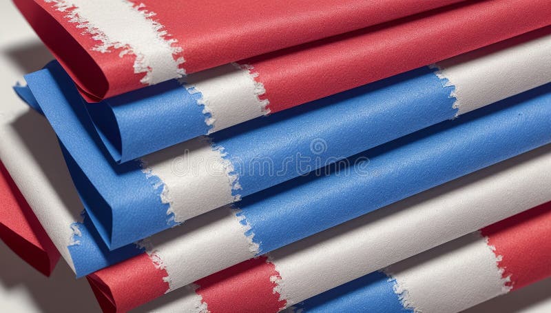 An Illustration of a Harmoniously Abstract Image of a Stack of Red ...