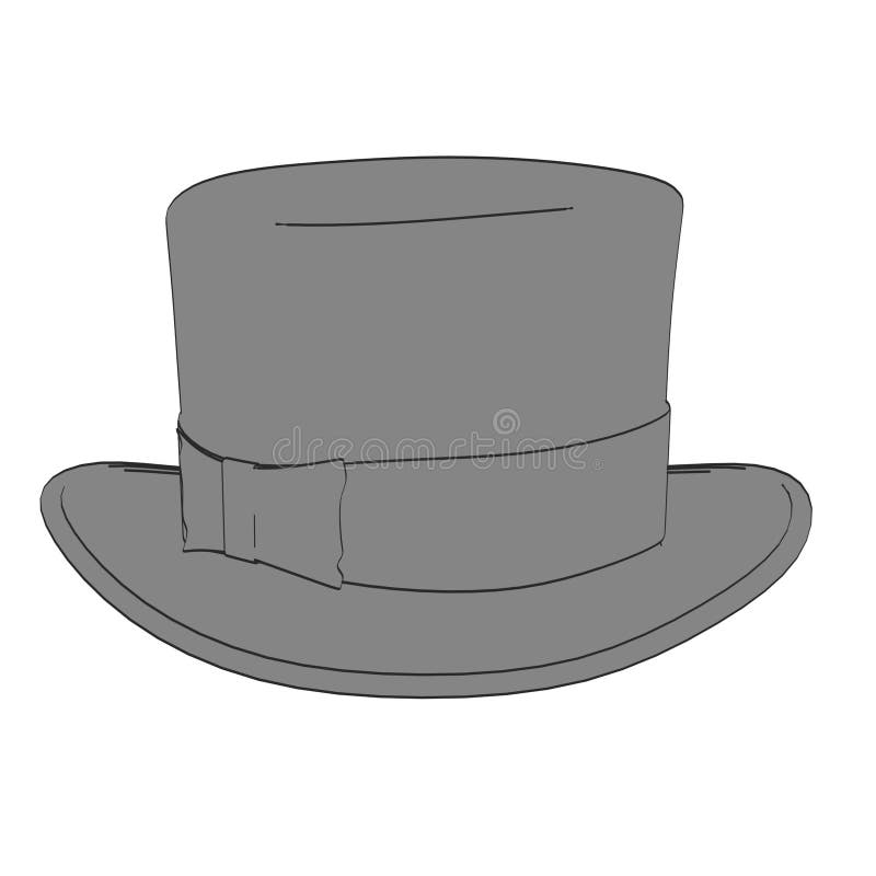 Illustration of hat stock illustration. Illustration of bowler - 69838240
