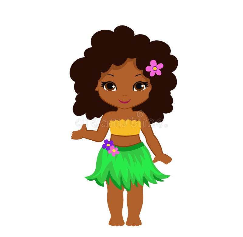 Hawaiian Cartoon Girl Stock Illustrations – 1,097 Hawaiian Cartoon Girl ...