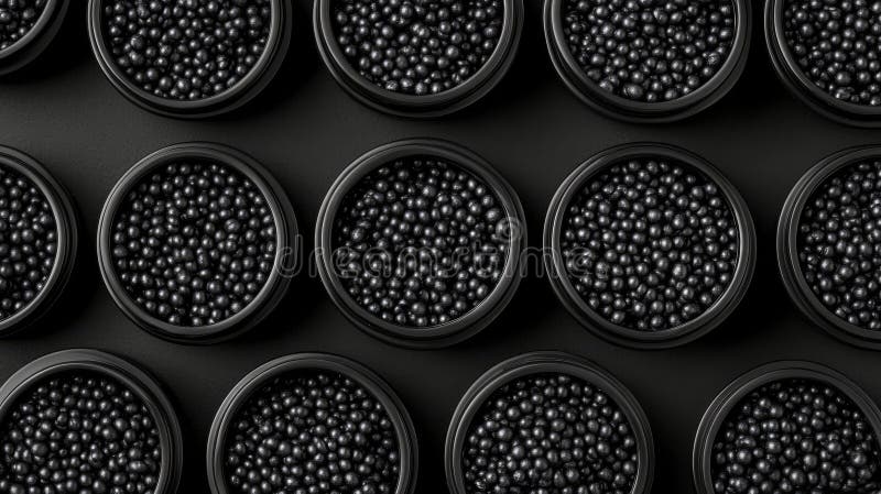 An Illustration of HDPE or PVC Resin Pellets on a Black Background with ...