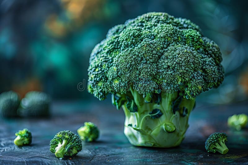 The Head of the Broccoli is Not the Main Focus, High Quality, High ...