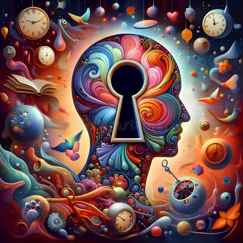 Open Your Mind To the New World Stock Illustration - Illustration of ...