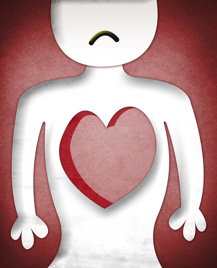 Illustration of Heartless Sad Character Stock Illustration ...