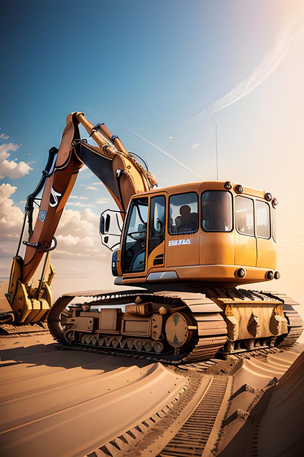 Illustration of Heavy Construction Machinery Stock Illustration ...