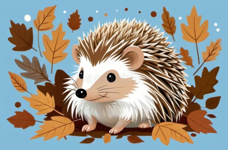 An Illustration of an Hedgehog at 28-12-2024 Stock Illustration ...