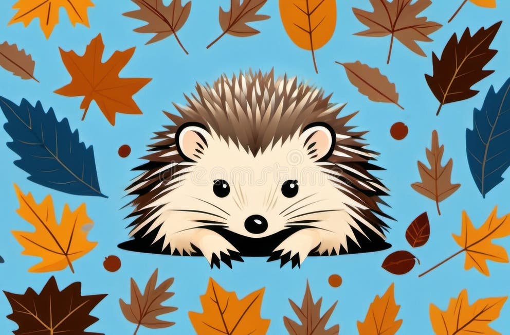 An Illustration of an Hedgehog at 28-12-2024 Stock Illustration ...