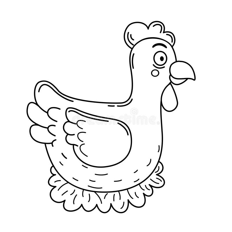 Hen Outline Stock Illustrations – 9,598 Hen Outline Stock Illustrations ...