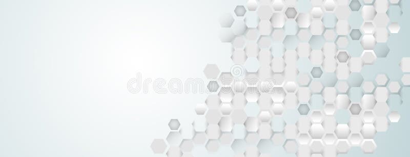 Illustration of Hexagon Pattern. Vector Abstract Pattern with Hexagon ...