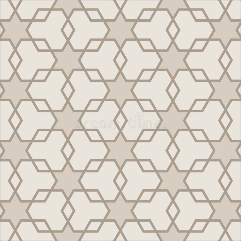 Illustration of Hexagons and Star Texture Background - Seamless ...