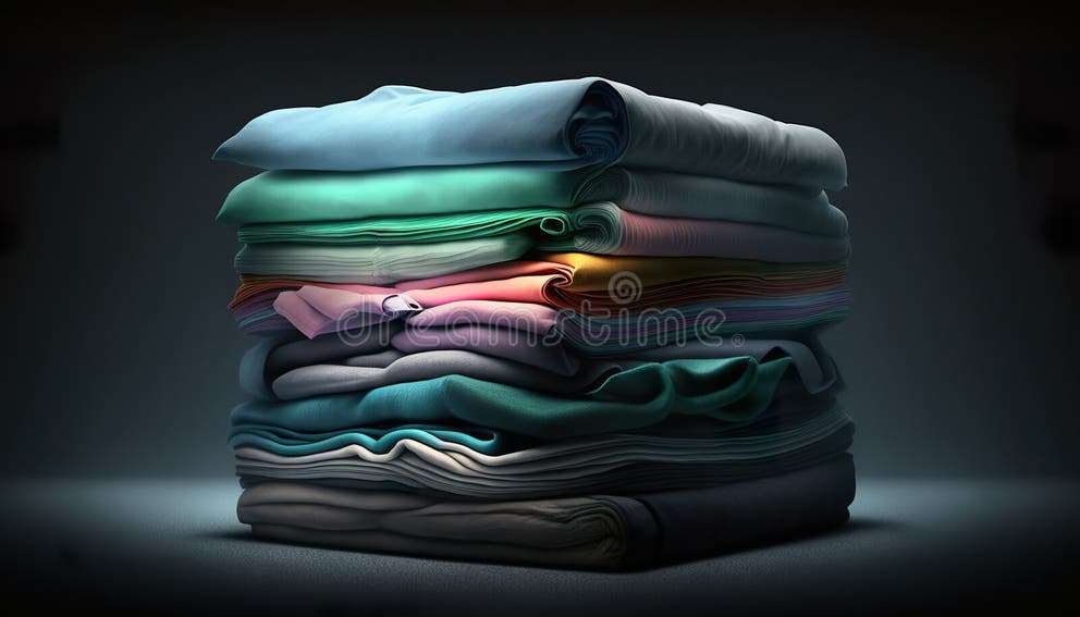 Stack Folded Shirts Stock Illustrations – 1,653 Stack Folded Shirts ...