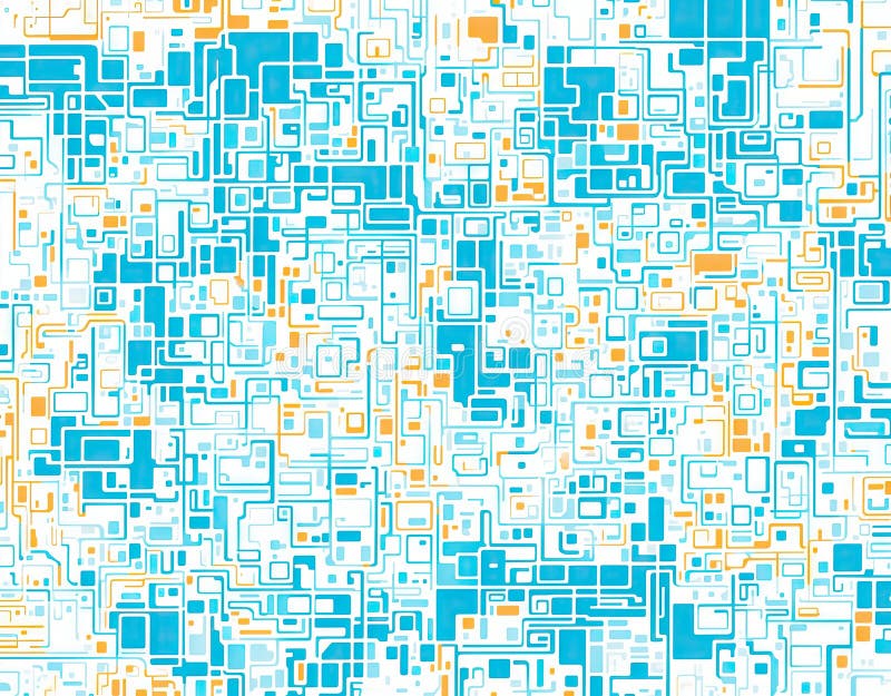 Illustration in High-tech Style. Stock Illustration - Illustration of ...