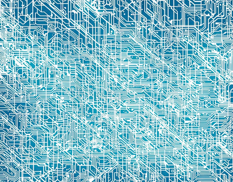 Illustration in High-tech Style. Stock Illustration - Illustration of ...