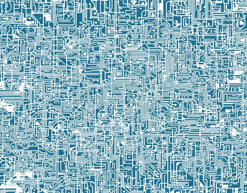 Illustration in High-tech Style. Stock Illustration - Illustration of ...