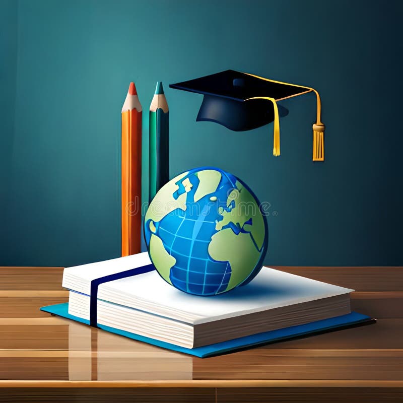 Illustration on Higher Education and Higher Studies Stock Illustration ...
