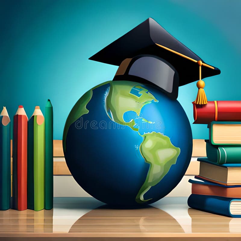 Illustration on Higher Education and Higher Studies Stock Illustration ...