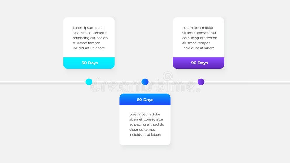 Illustration Highlighting a Business Workflow Timeline Featuring ...