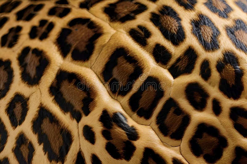 Leopard Leather Texture, Featuring Unique Spots and Natural Skin ...