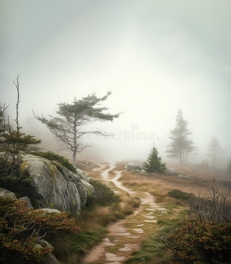 A Hiking Path through Hills Stock Photo - Image of scape, circle: 269975884