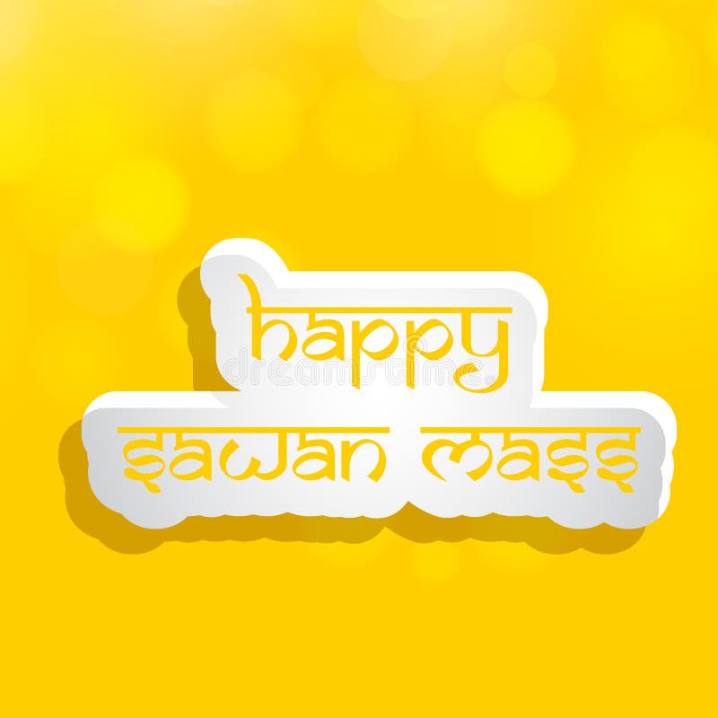 Illustration of Hindu Festival Sawan Mass Background Stock Vector ...