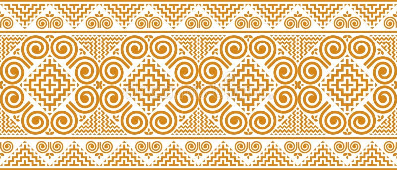 Illustration of Hmong Ethnic Pattern. Stock Photo - Illustration of ...