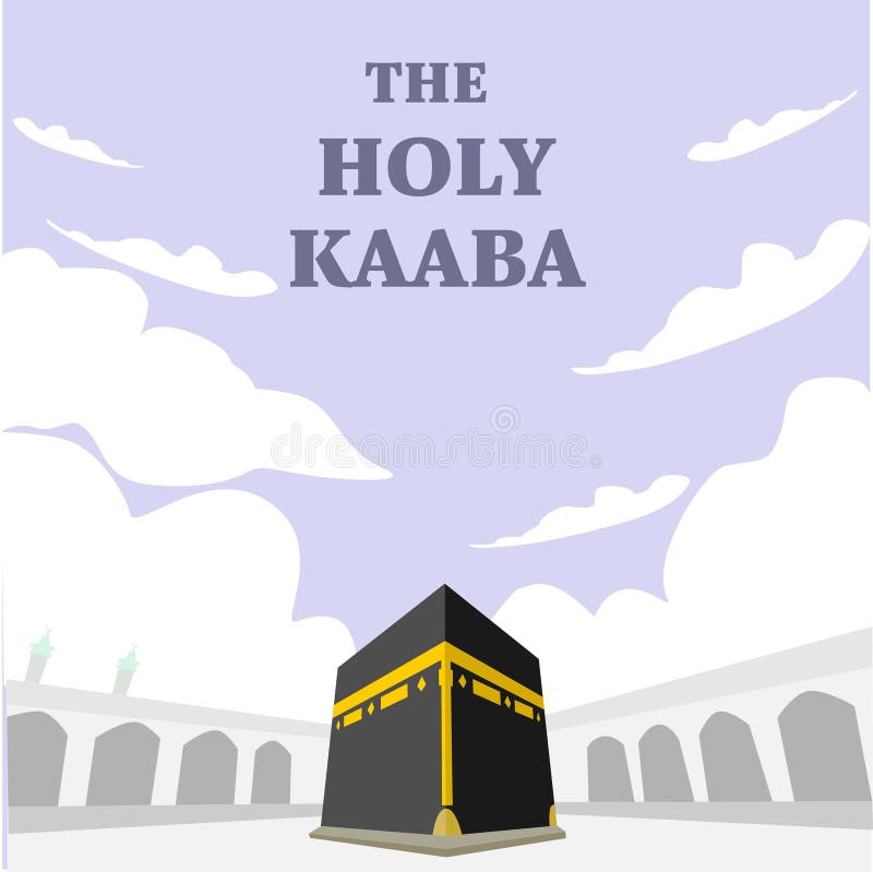 Illustration of Holy Kaaba stock illustration. Illustration of kaaba ...
