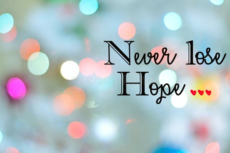 Never Lose Hope Facebook Cover